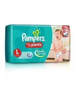 Pampers Baby Dry Pants Diaper (Pant System) L (9-14 kg) 48 pcs - Free